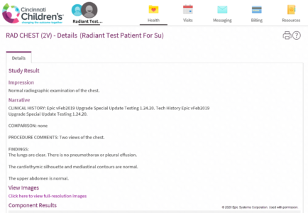 New Features in MyChart Relating to Radiology - Radiating Hope